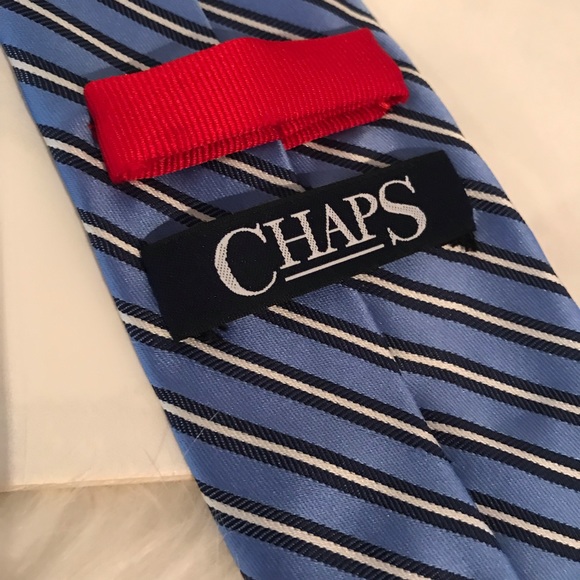 Chaps | Accessories | Chaps Blue Striped Tie | Poshmark